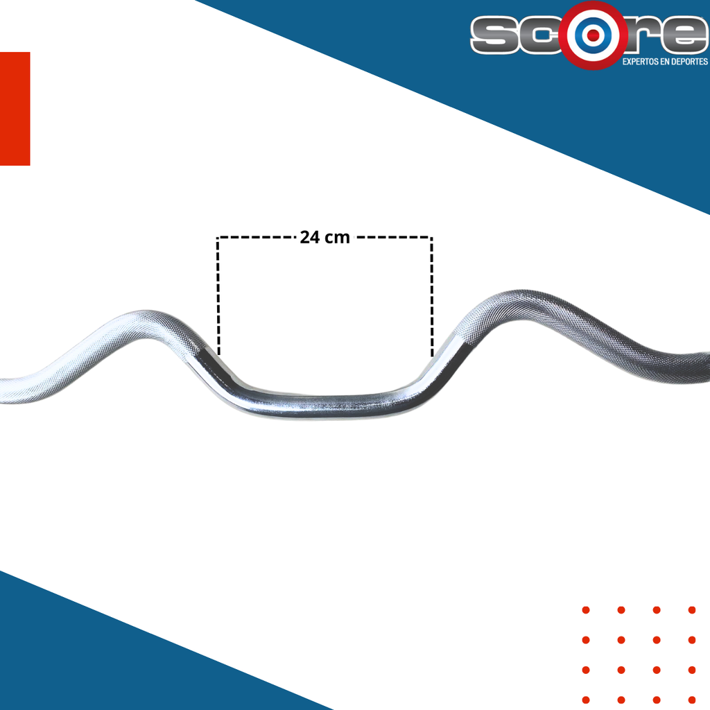 Barra Wod Pro Olímpica Super Curl 1.2 m | Score México